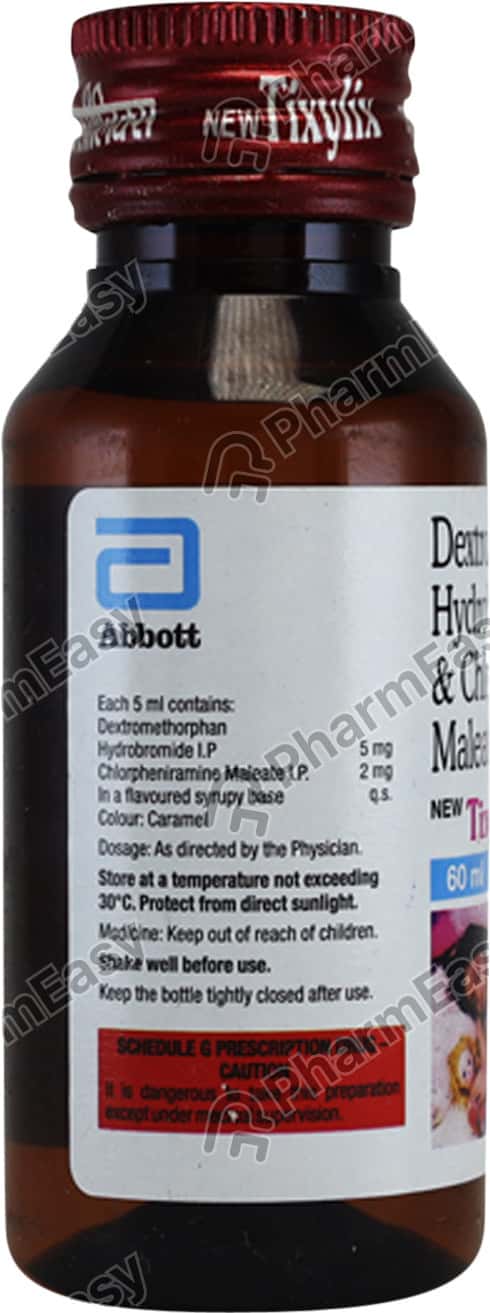 New Tixylix Bottle Of 60ml Syrup: Uses, Side Effects, Price & Dosage ...