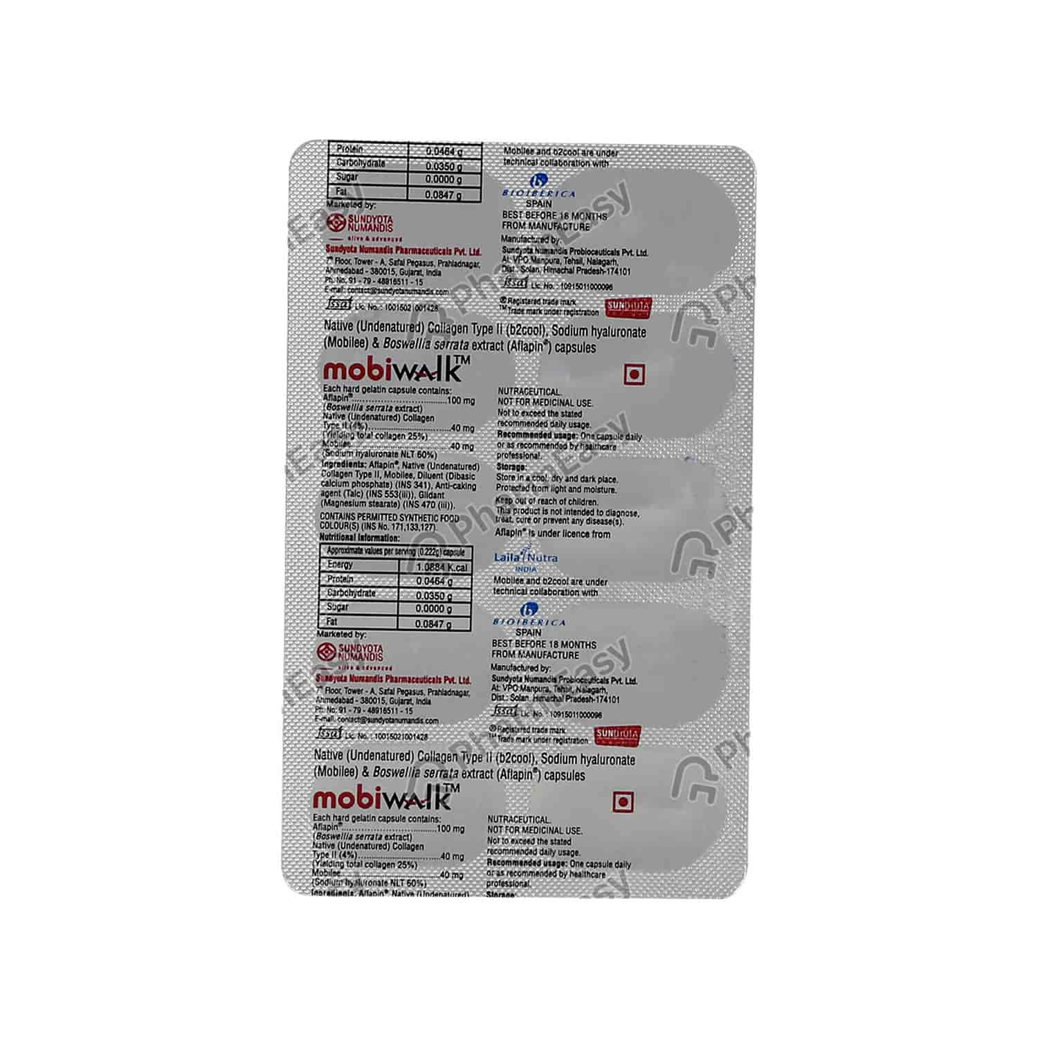 Buy Mobiwalk Cap 10'S Online at flat 15% off | PharmEasy