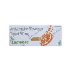 Lumenac 600 MG Tablet (10) - Uses, Side Effects, Dosage, Composition ...