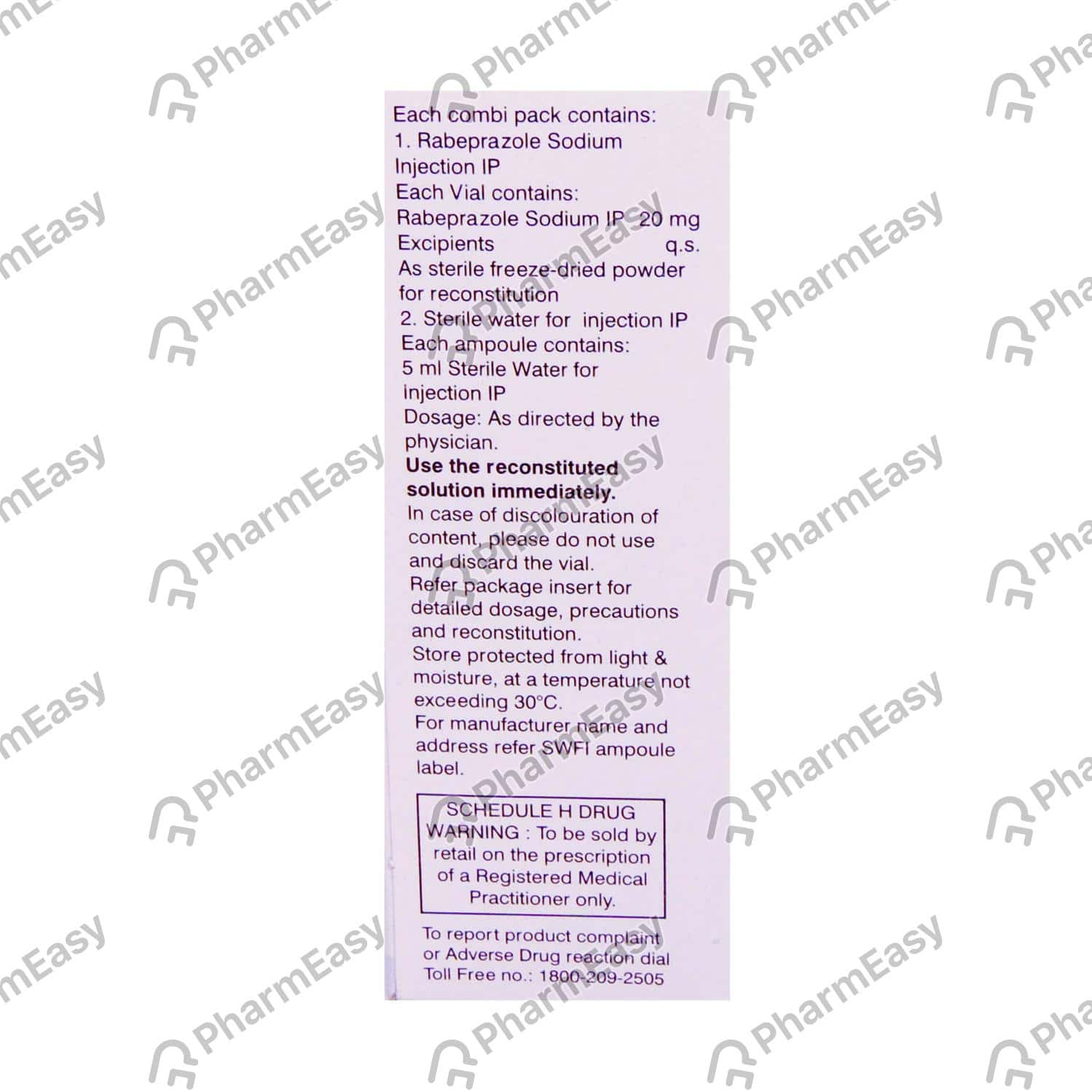 Rablet 20 MG Powder For Injection (1): Uses, Side Effects, Price ...