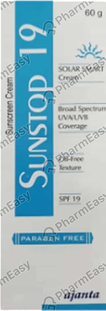 Buy SUNSTOP 19 CREAM 60GM Online & Get Upto 60% OFF at PharmEasy
