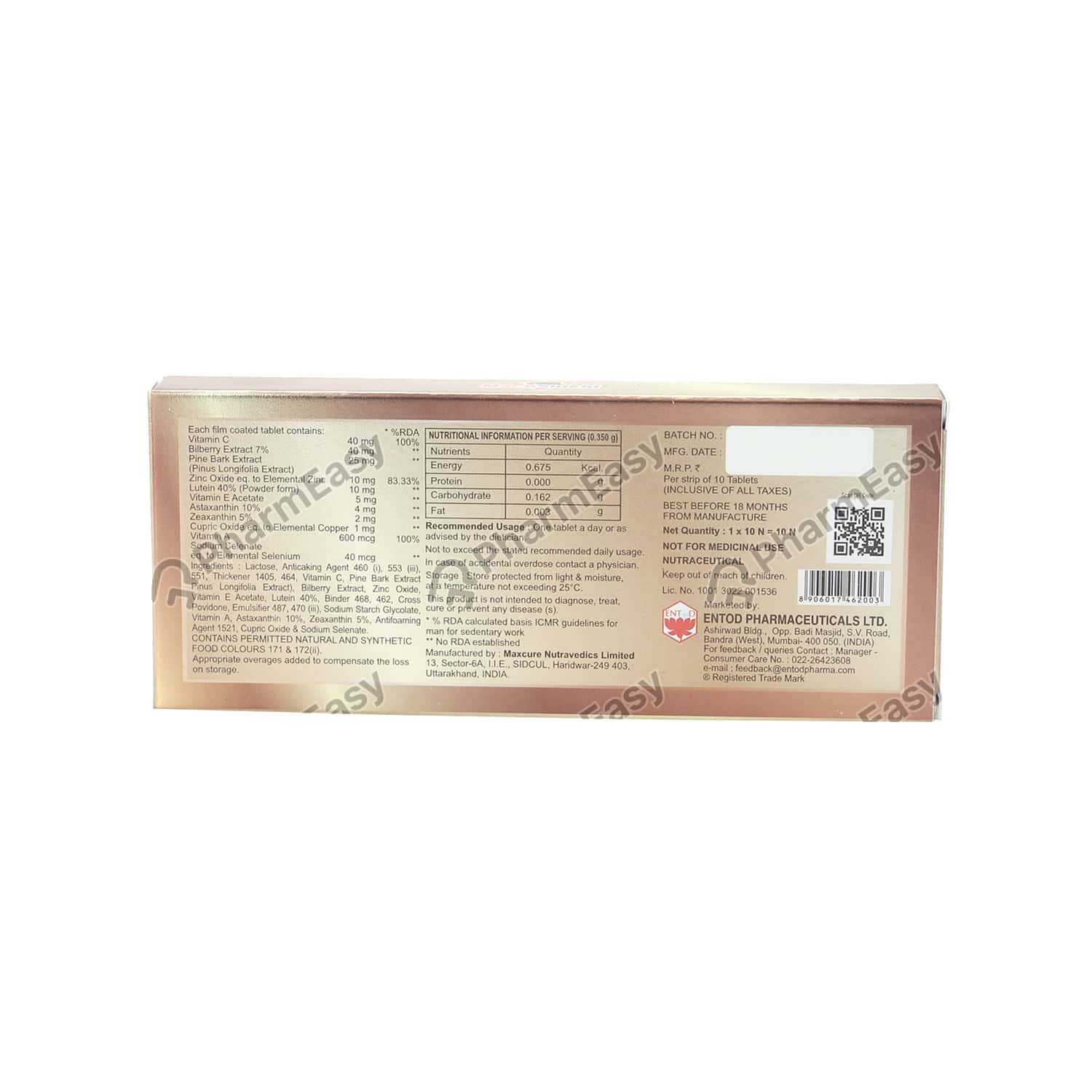 Buy Macushield Tab 10'S Online at Flat 18% OFF* | PharmEasy