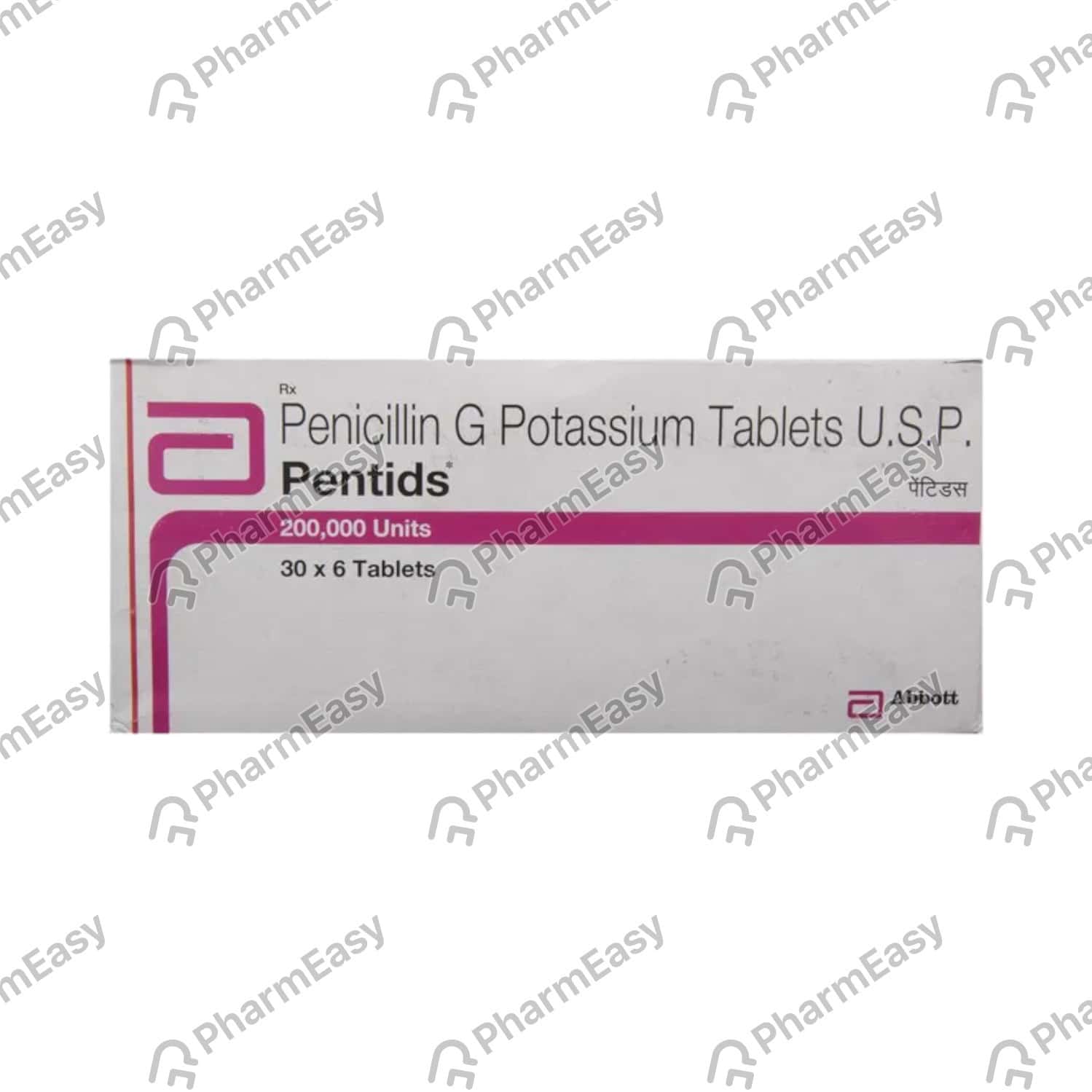 Pentids 200000 IU Tablet (10): Uses, Side Effects, Price & Dosage ...