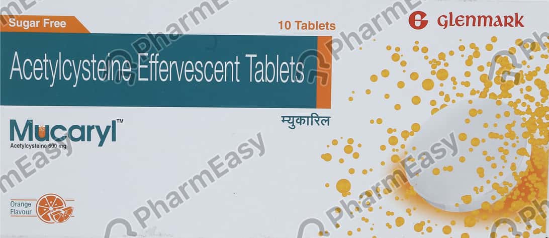 Mucaryl 600 MG Effervescent Tablet (10): Uses, Side Effects, Price ...
