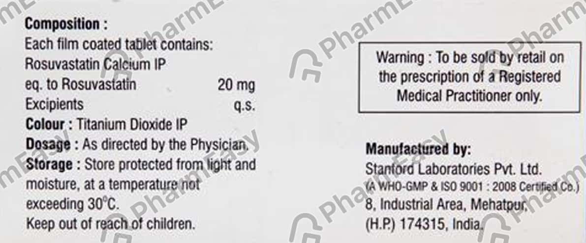 Roslaren Ac 20mg Strip Of 10 Capsules: Uses, Side Effects, Price ...