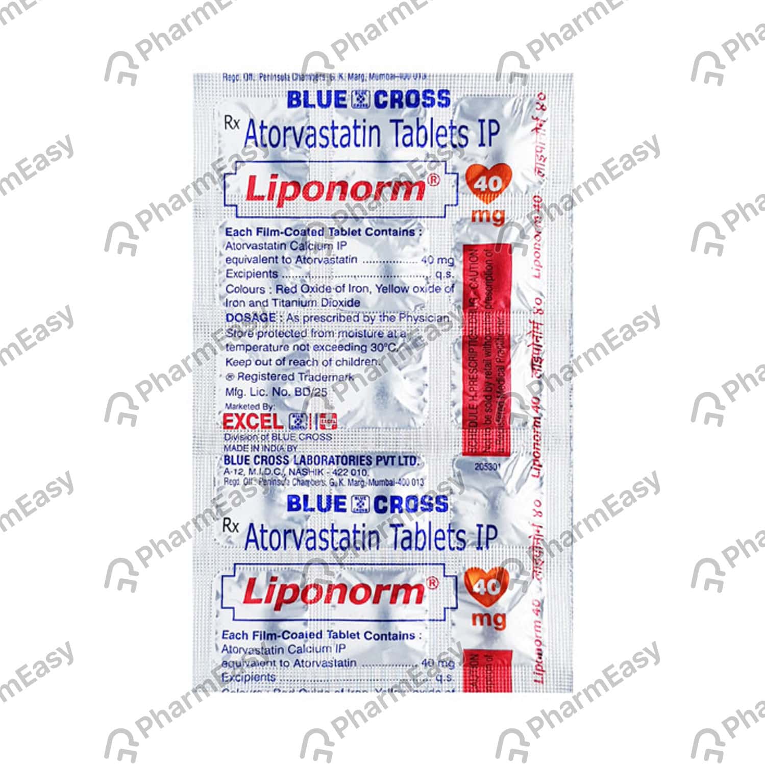 Liponorm 40 MG Tablet (15): Uses, Side Effects, Price & Dosage | PharmEasy