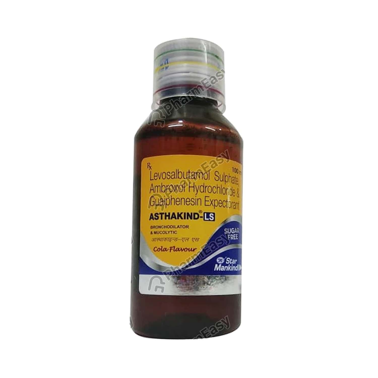 Buy Asthakind Ls Sugar Free Cola Flavour Bottle Of 100ml Expectorant ...