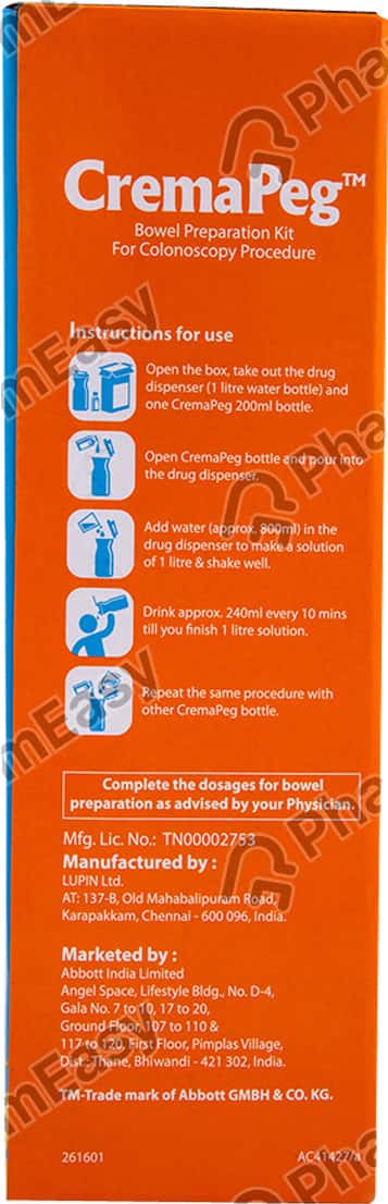 Buy Cremapeg Bottle Of 200ml Oral Solution (Pack Of 2) Online at Flat ...