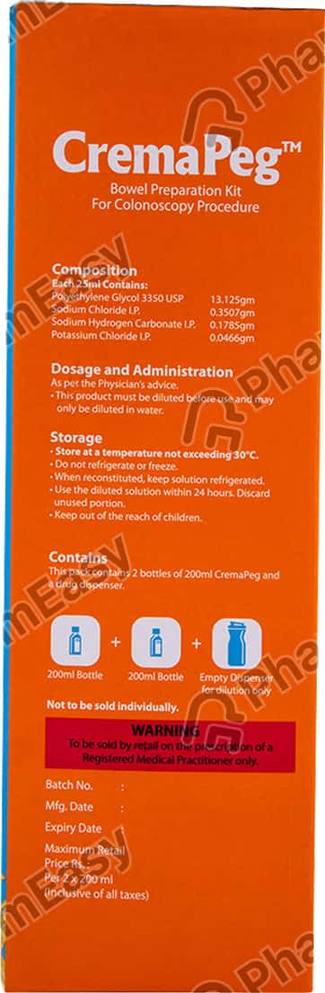 Buy Cremapeg Bottle Of 200ml Oral Solution (Pack Of 2) Online at Flat ...