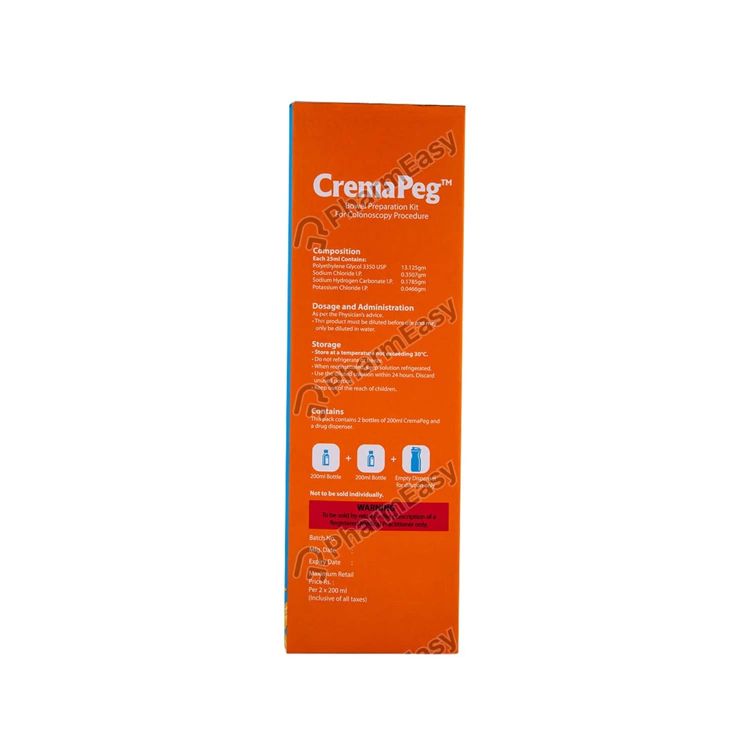Buy Cremapeg Bottle Of 2*200ml Solution Online at Flat 18% OFF* | PharmEasy