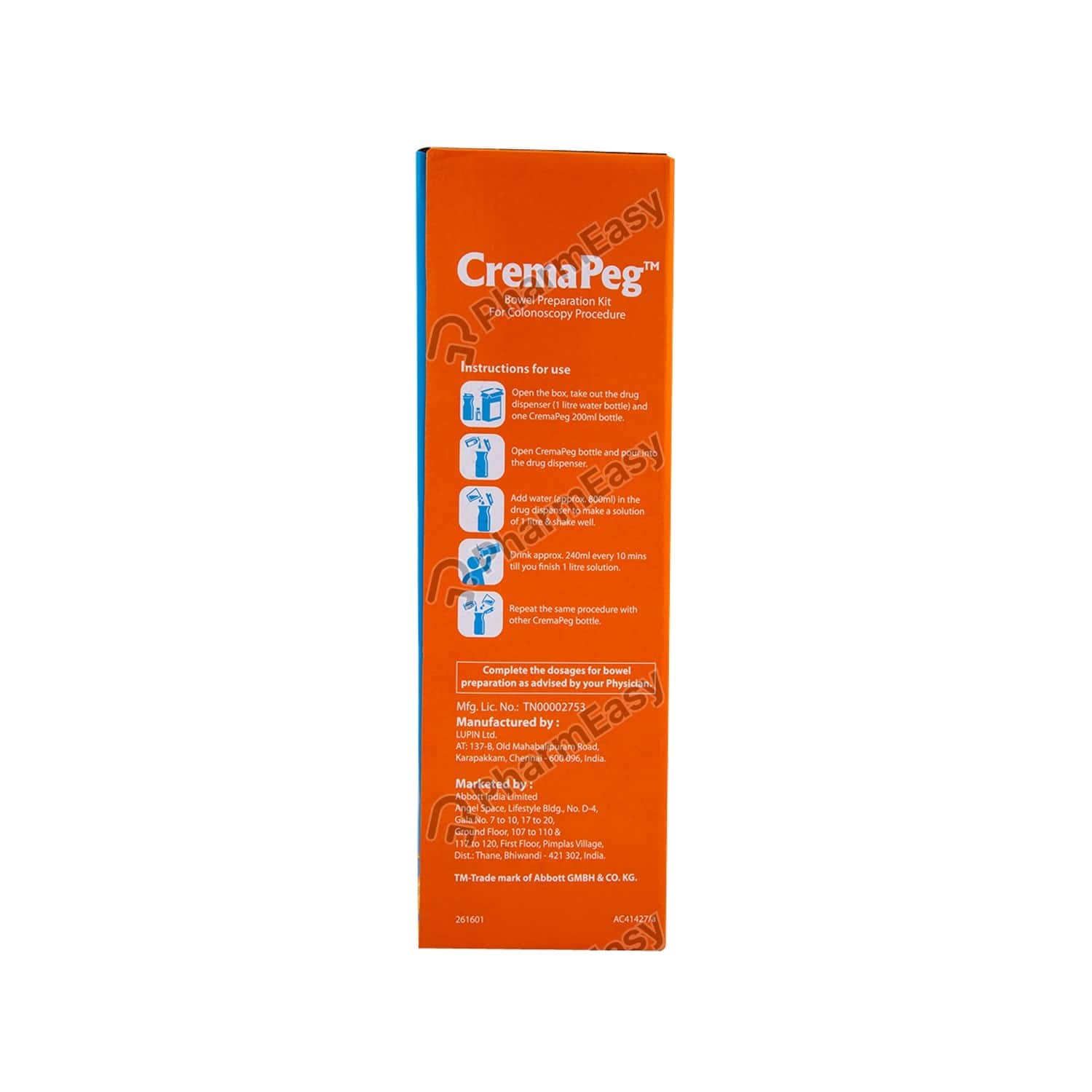 Buy Cremapeg Bottle Of 2*200ml Solution Online at Flat 18% OFF* | PharmEasy