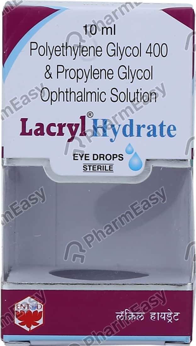 Lacryl Hydrate Bottle Of 10ml Eye Drops: Uses, Side Effects, Price ...