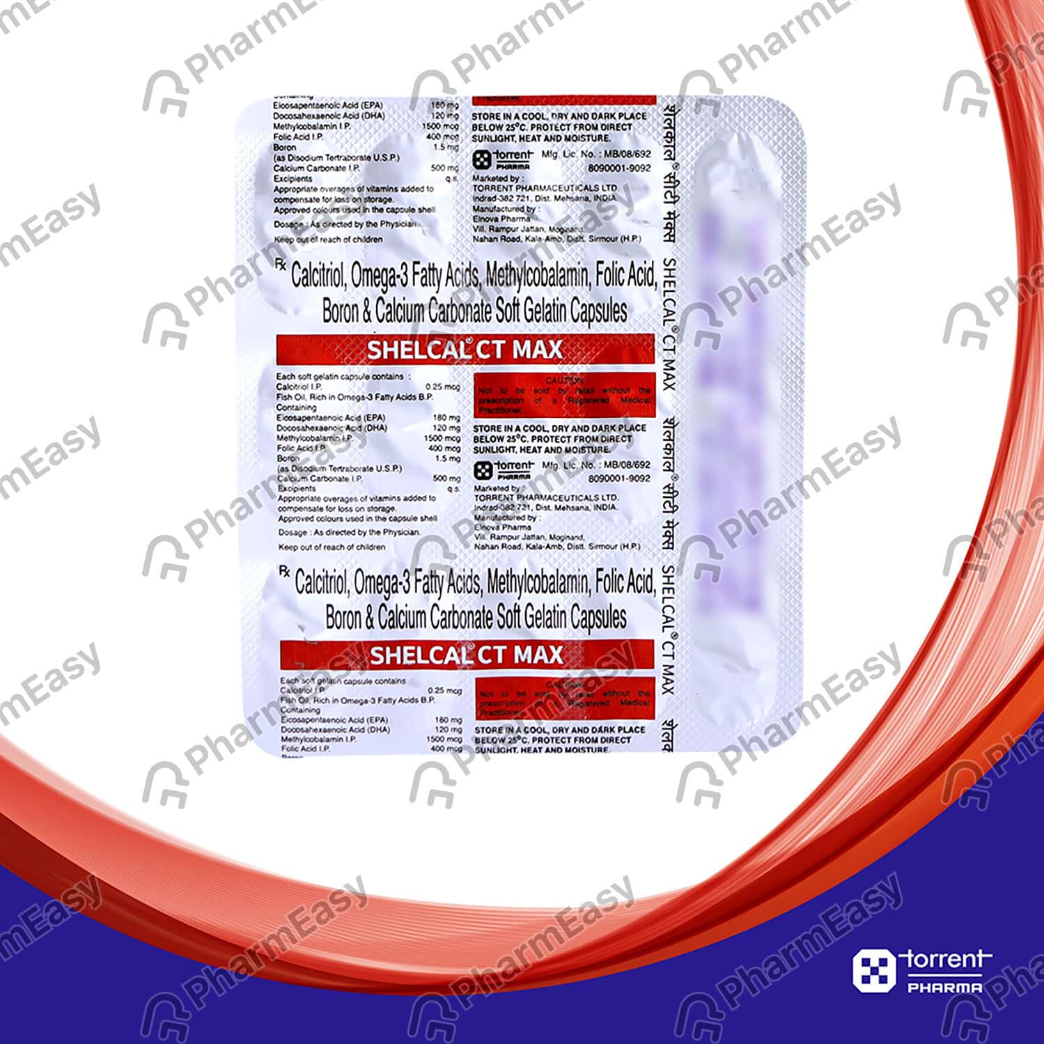 Shelcal Ct Max Strip Of 15 Capsules: Uses, Side Effects, Price & Dosage ...