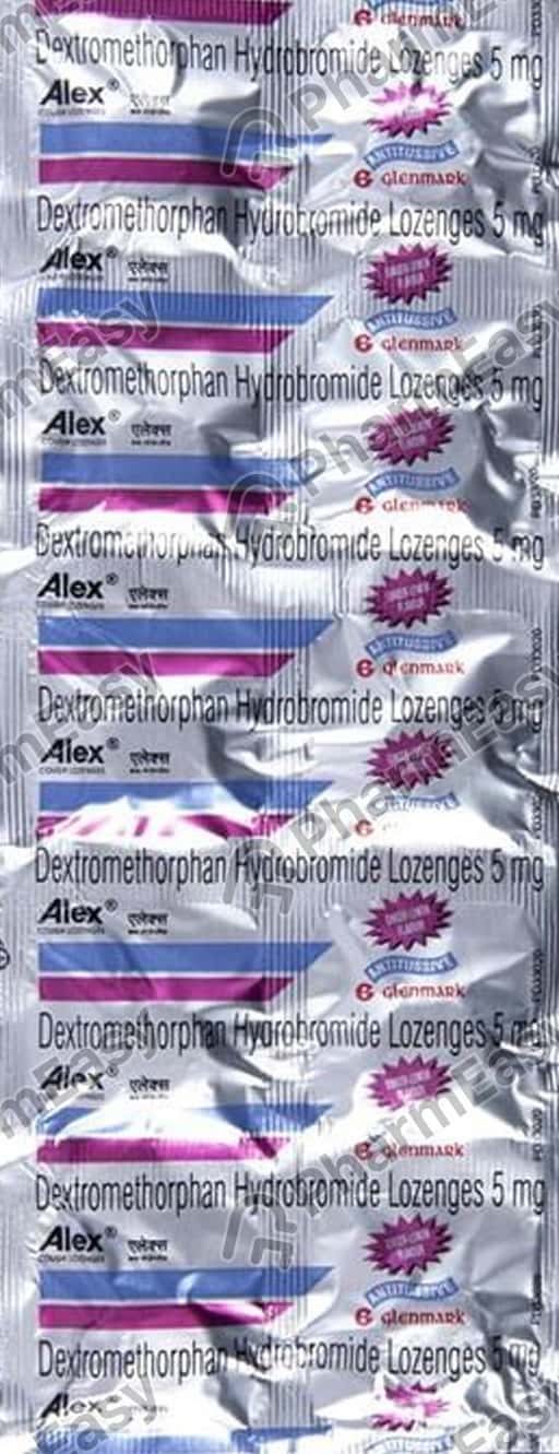 Buy Alex 5 MG Lozenge (10) Online at Flat 15% OFF | PharmEasy