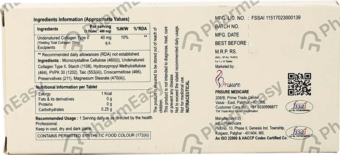 Buy Collamat Plus Strip Of 10 Tablets Online at Flat 15% OFF | PharmEasy