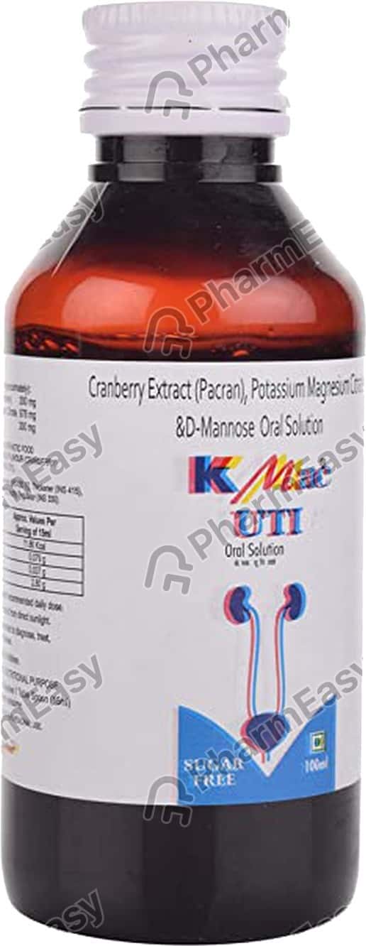 Buy K Mac Uti Sugar Free Bottle Of 100ml Suspension Online at Flat 15% ...