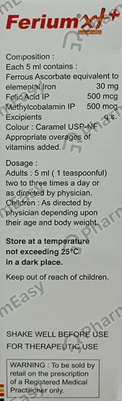 Ferium Xt Plus Orange Flavour Suspension 200ml: Uses, Side Effects ...