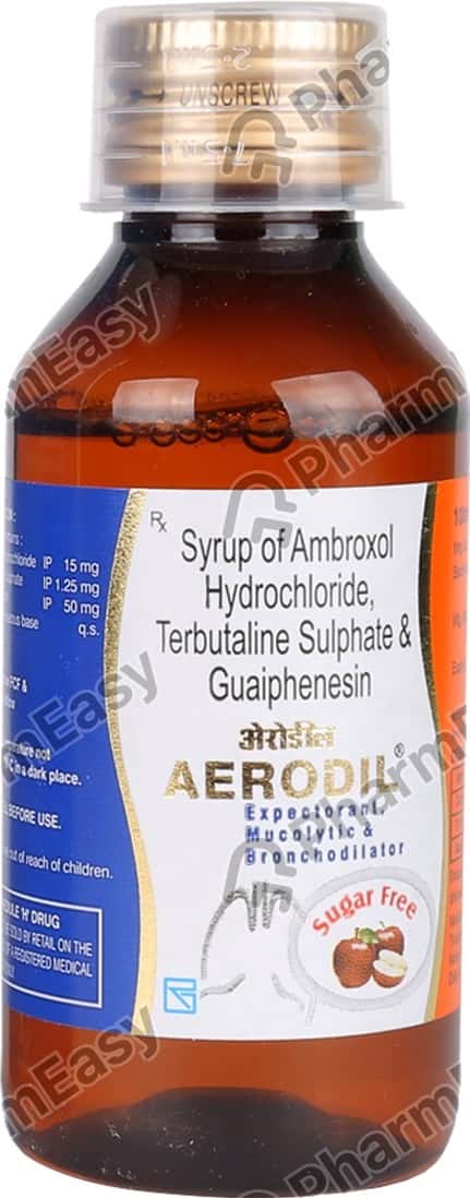 Aerodil Sugar Free Bottle Of 100ml Expectorant: Uses, Side Effects ...