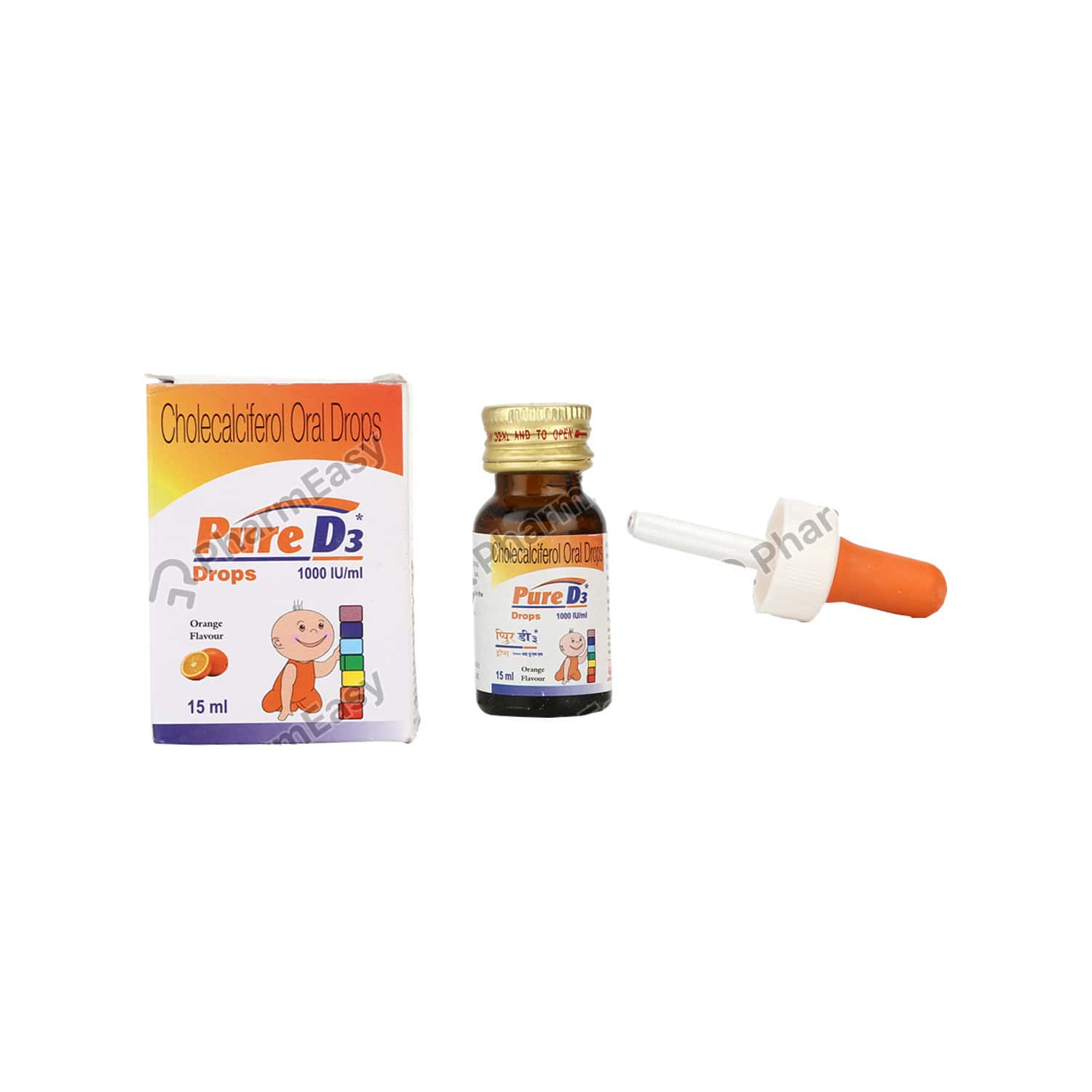Pure D3 1000 IU Oral Drop (15) - Uses, Side Effects, Dosage ...