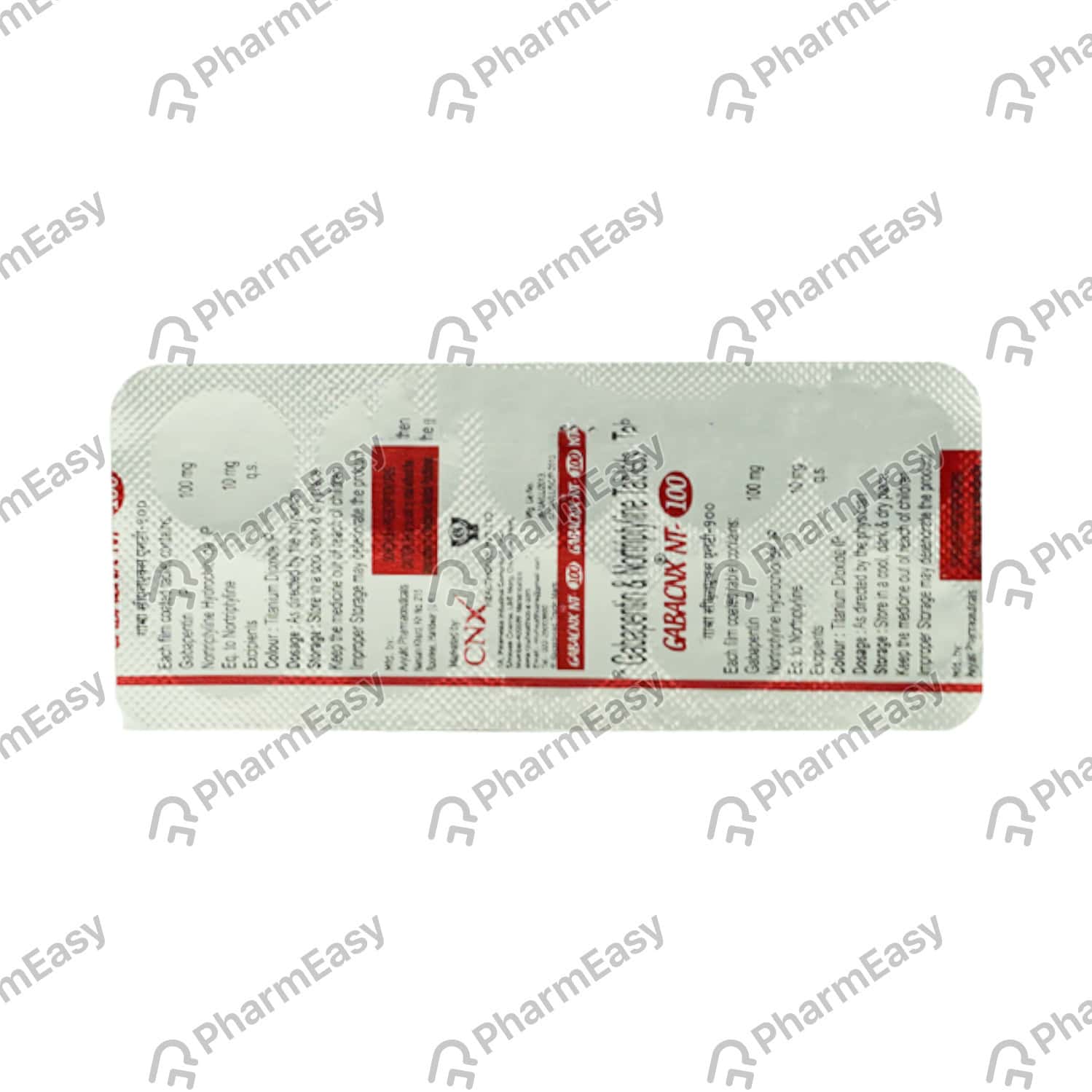 Buy Gabacnx Nt 100mg Strip Of 10 Tablets Online at Flat 15% OFF | PharmEasy