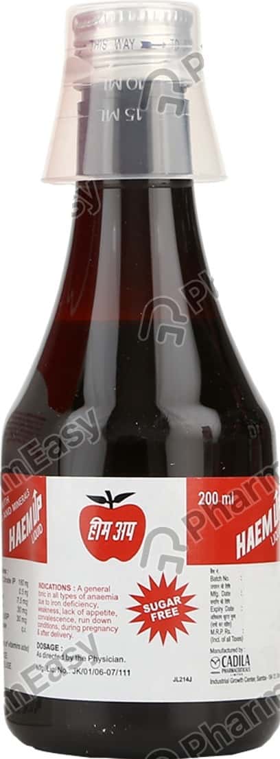 Buy Haem Up Sugar Free Bottle Of 200ml Oral Liquid Online at Flat 15% ...