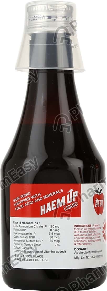 Buy Haem Up Sugar Free Bottle Of 200ml Oral Liquid Online at Flat 15% ...