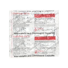 Clopitab Cv 10mg Capsule 15'S - Uses, Side Effects, Dosage, Composition ...