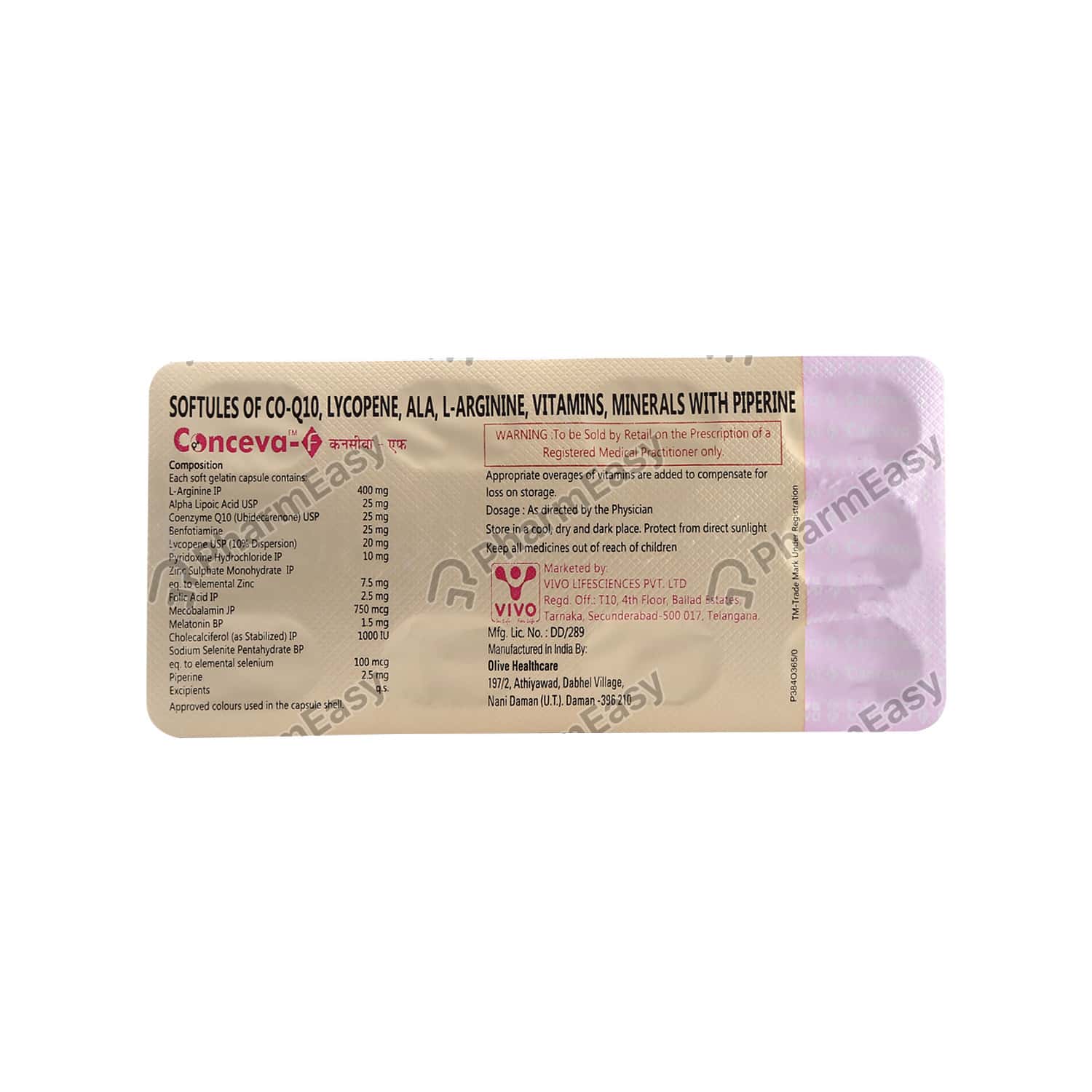 Buy Conceva F Cap 10'S Online at Flat 18% OFF* | PharmEasy
