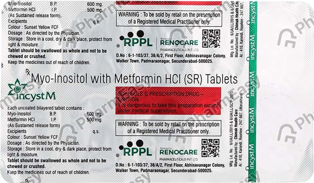 Buy Incyst M Strip Of 10 Tablets Online at Flat 15% OFF | PharmEasy