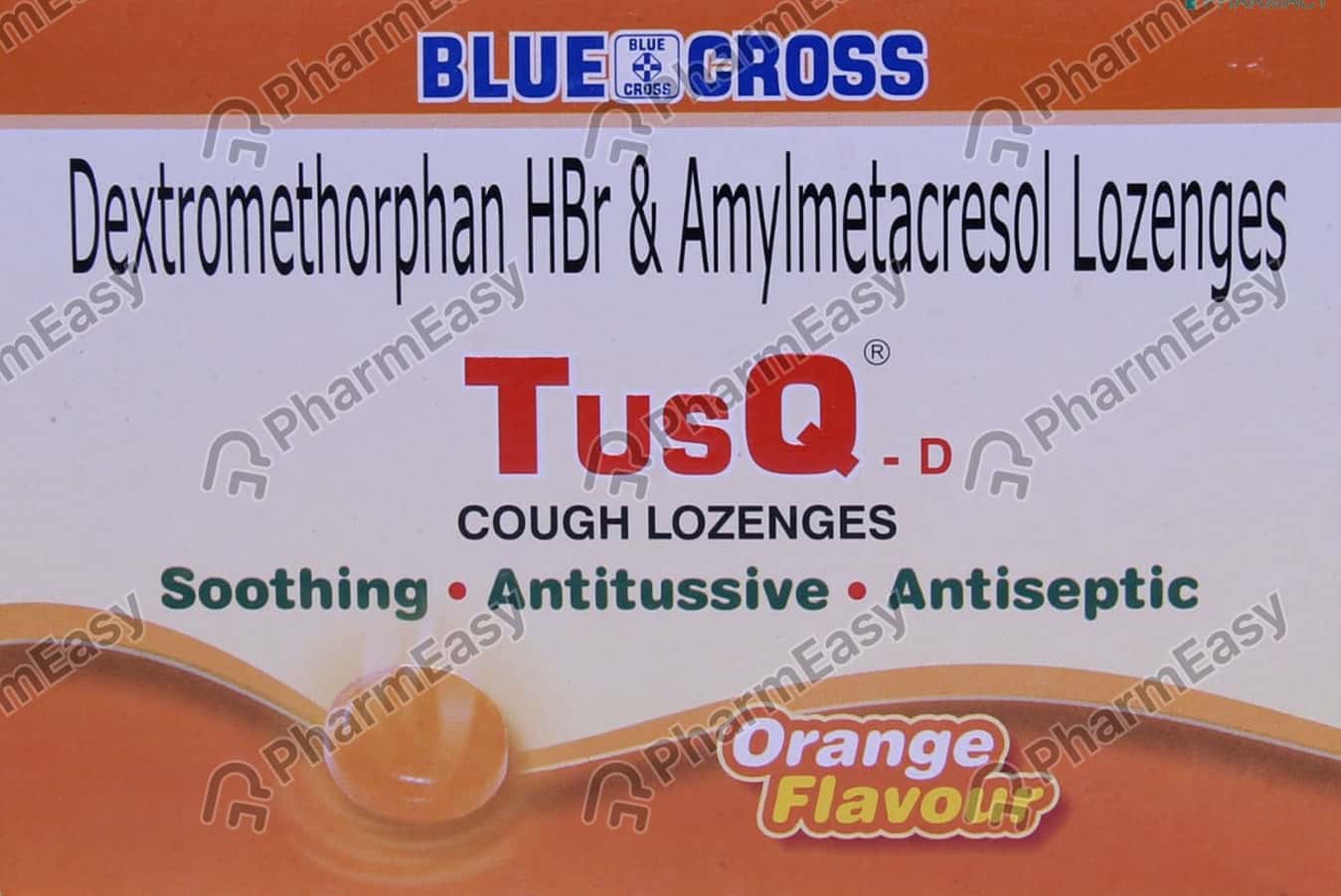 Buy Tusq D Orange Flavour Sugar Free Lozenges 6'S Online at Flat 15% ...