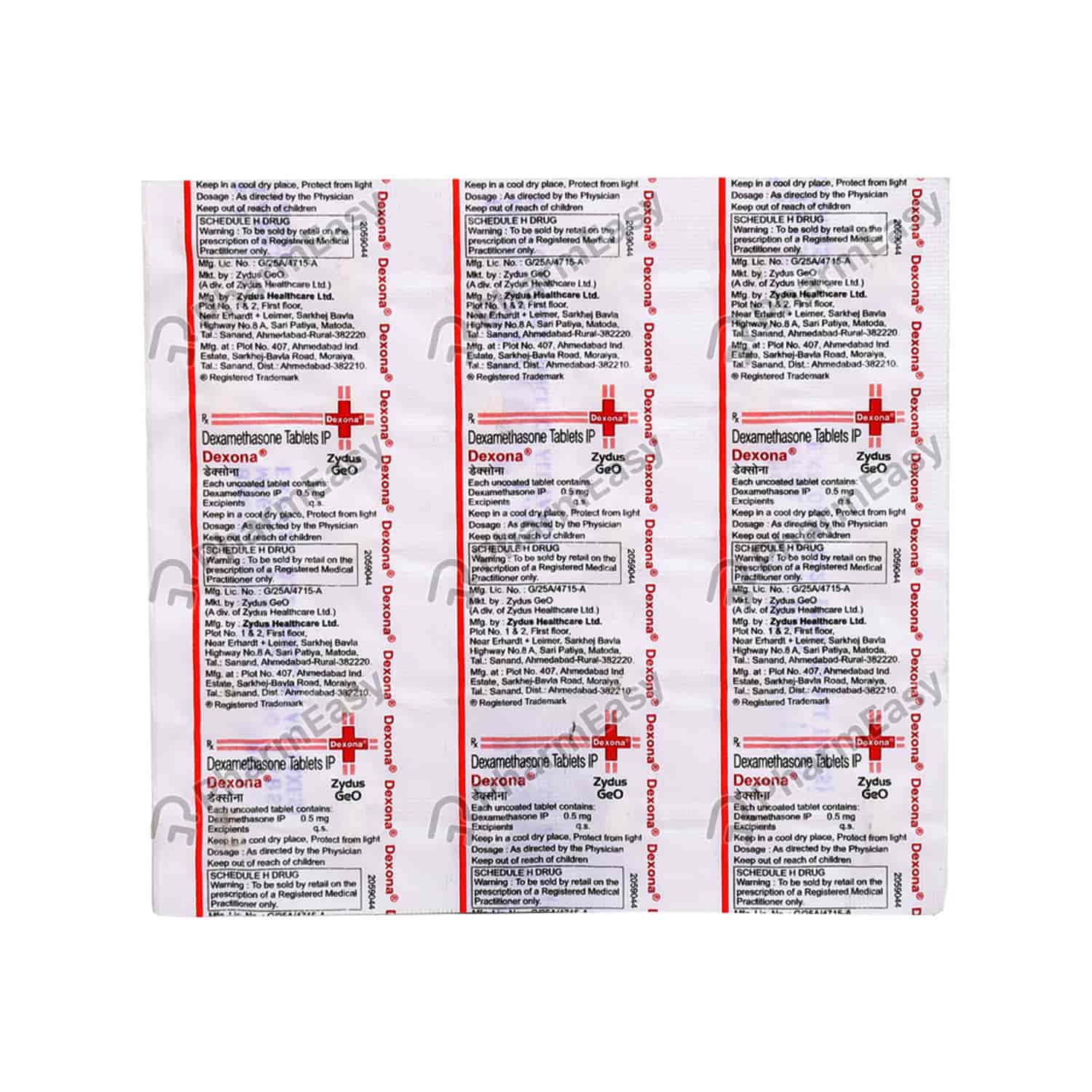 Buy Dexona 0.5mg Tab 30'S Online at Flat 18% OFF* | PharmEasy