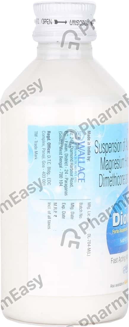 Buy Diovol Plus Forte Mint Flavour Sugar Free Solution 170ml Online at ...