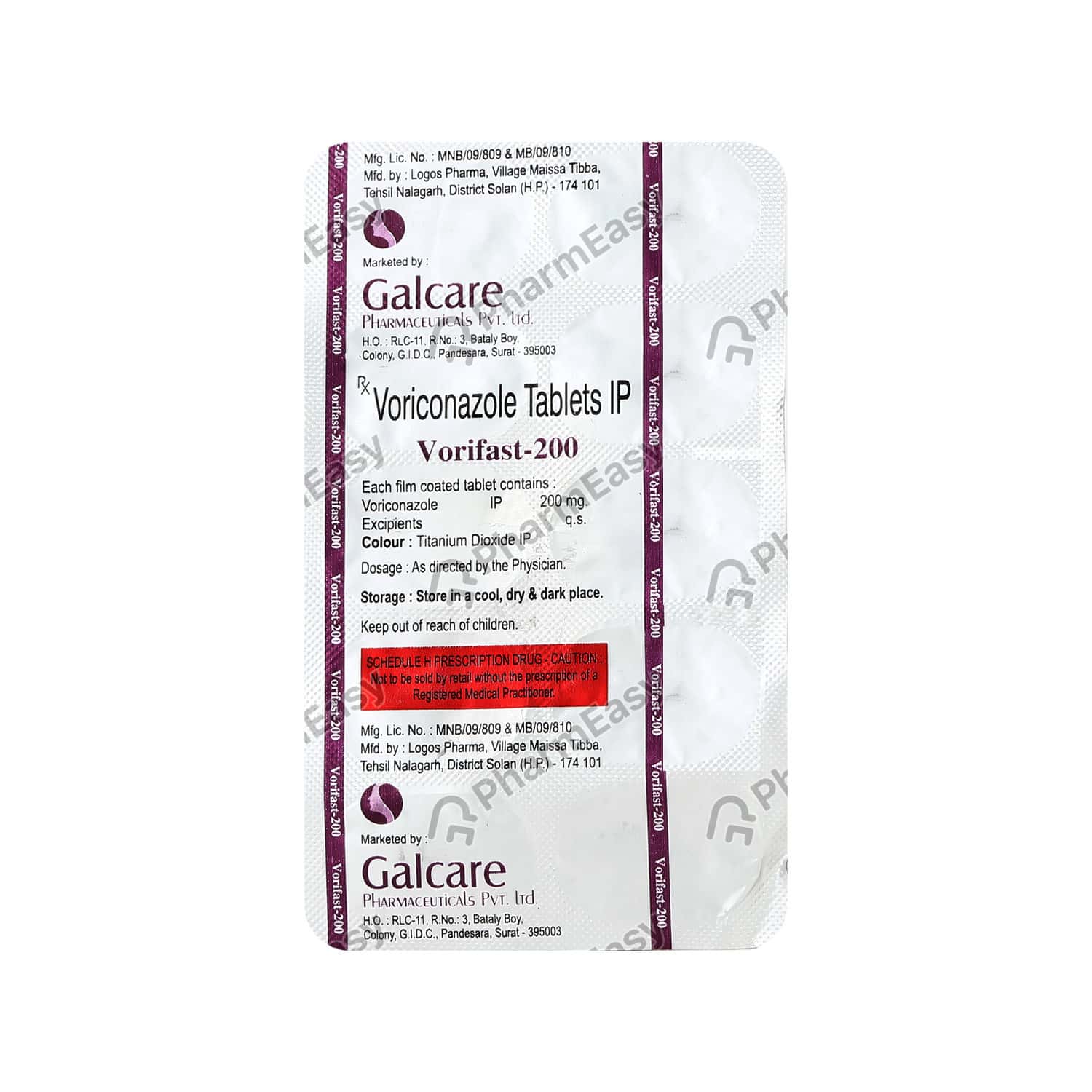 Buy Vorifast 200 MG Tablet (10) Online at Flat 18% OFF* | PharmEasy