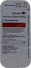 Telsartan 40 MG Tablet (14): Uses, Side Effects, Price & Dosage | PharmEasy