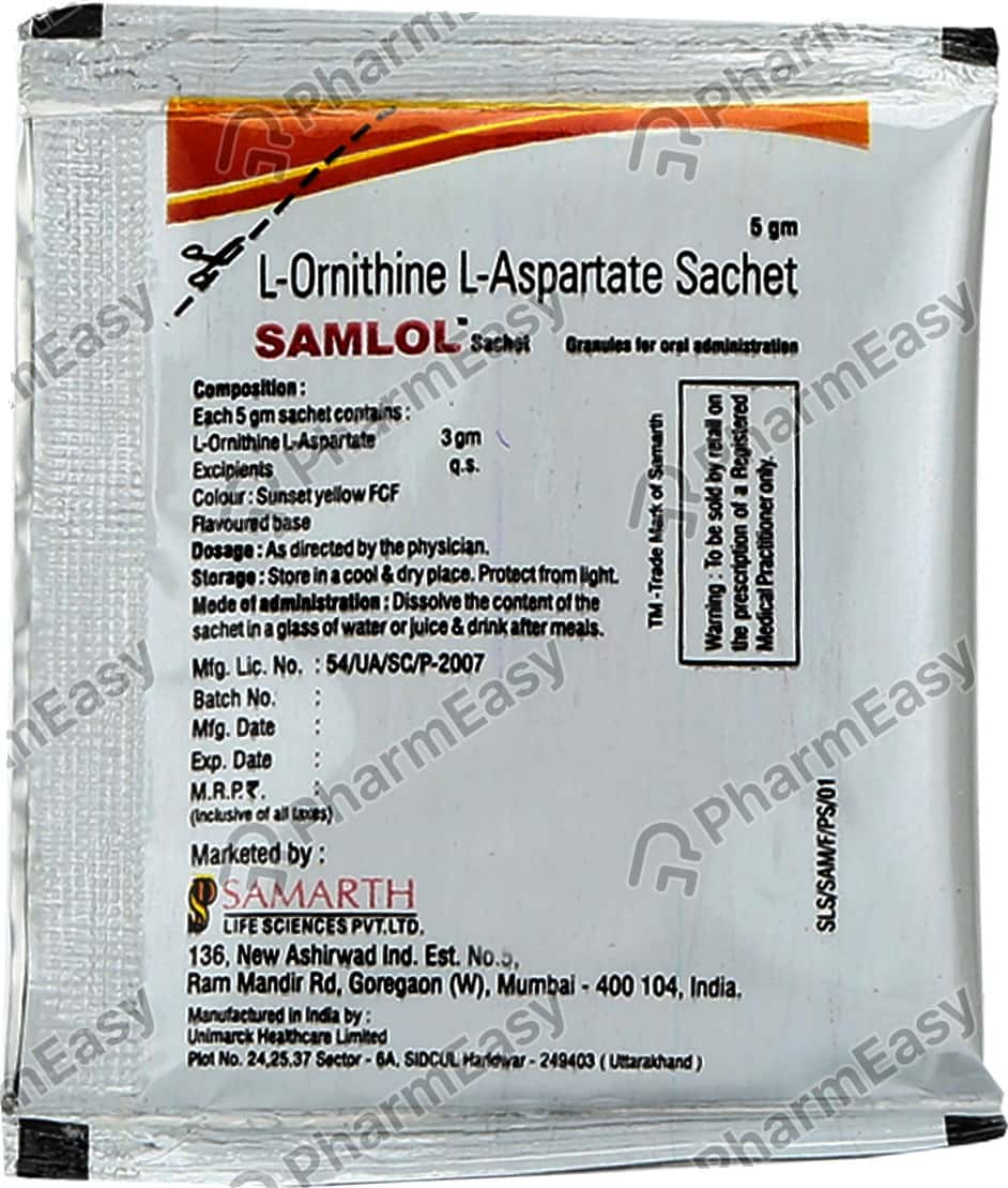 Buy Samlol 3 GM Granules (5) Online at Flat 15% OFF | PharmEasy