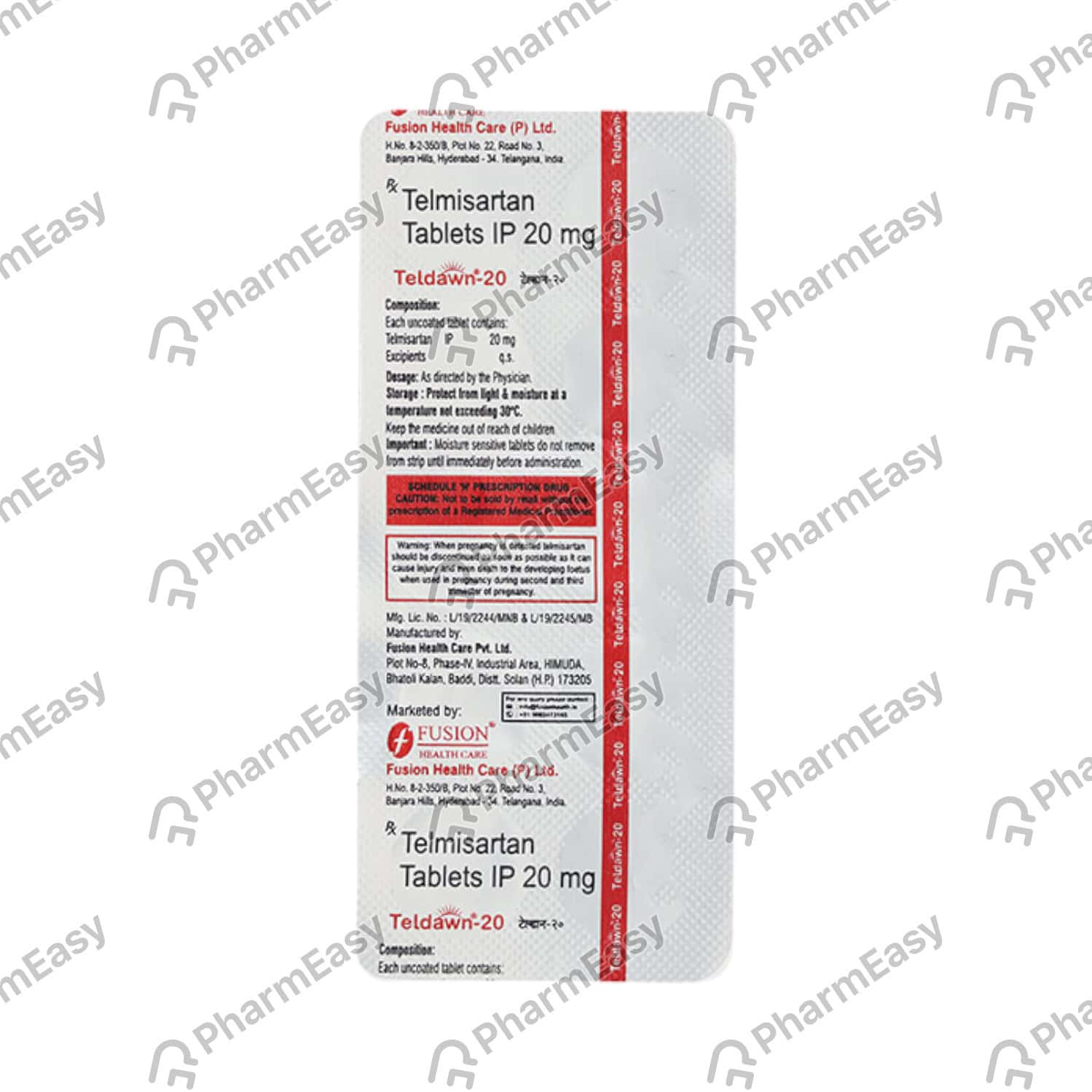 Teldawn 20 MG Tablet (10): Uses, Side Effects, Price & Dosage | PharmEasy