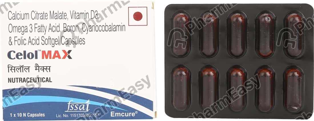 Buy Celol Max Strip Of 10 Capsules Online at Flat 15% OFF | PharmEasy