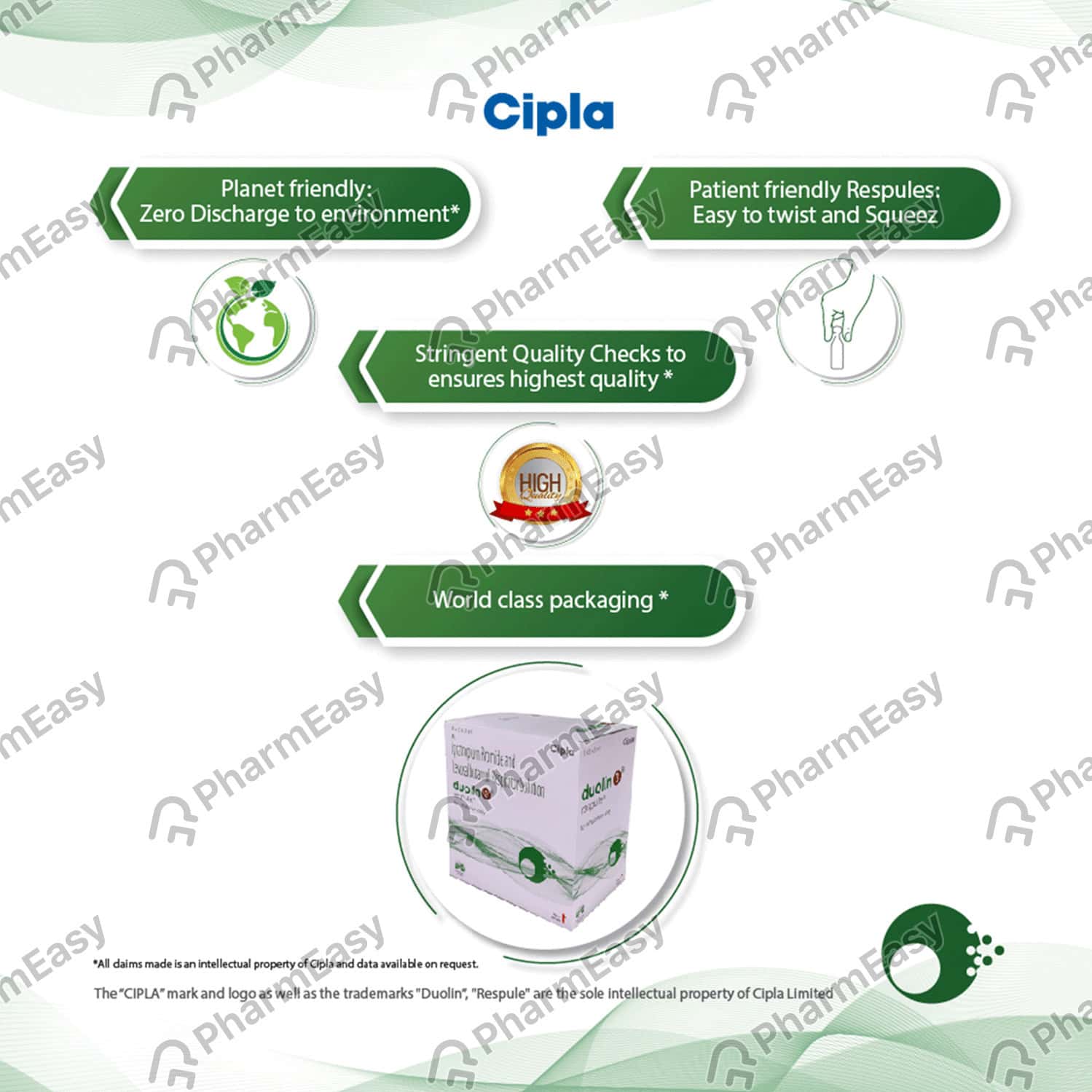 Duolin 3 500mcg/1.25mg 3ml Packet Of 5 Respules: Uses, Side Effects ...