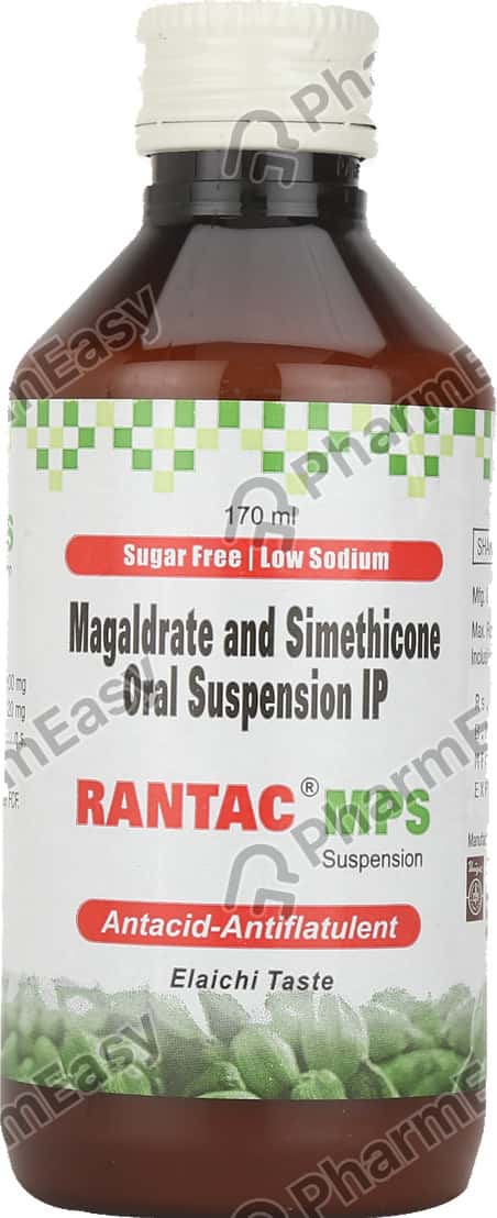 Rantac Mps Elaichi Taste Flavour Sugar Free Bottle Of 170ml Suspension ...