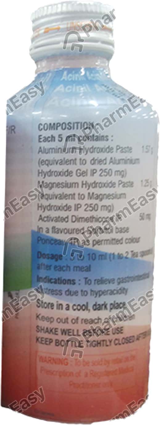 Acinil Mint Flavour Sugar Free Suspension 170ml: Uses, Side Effects ...