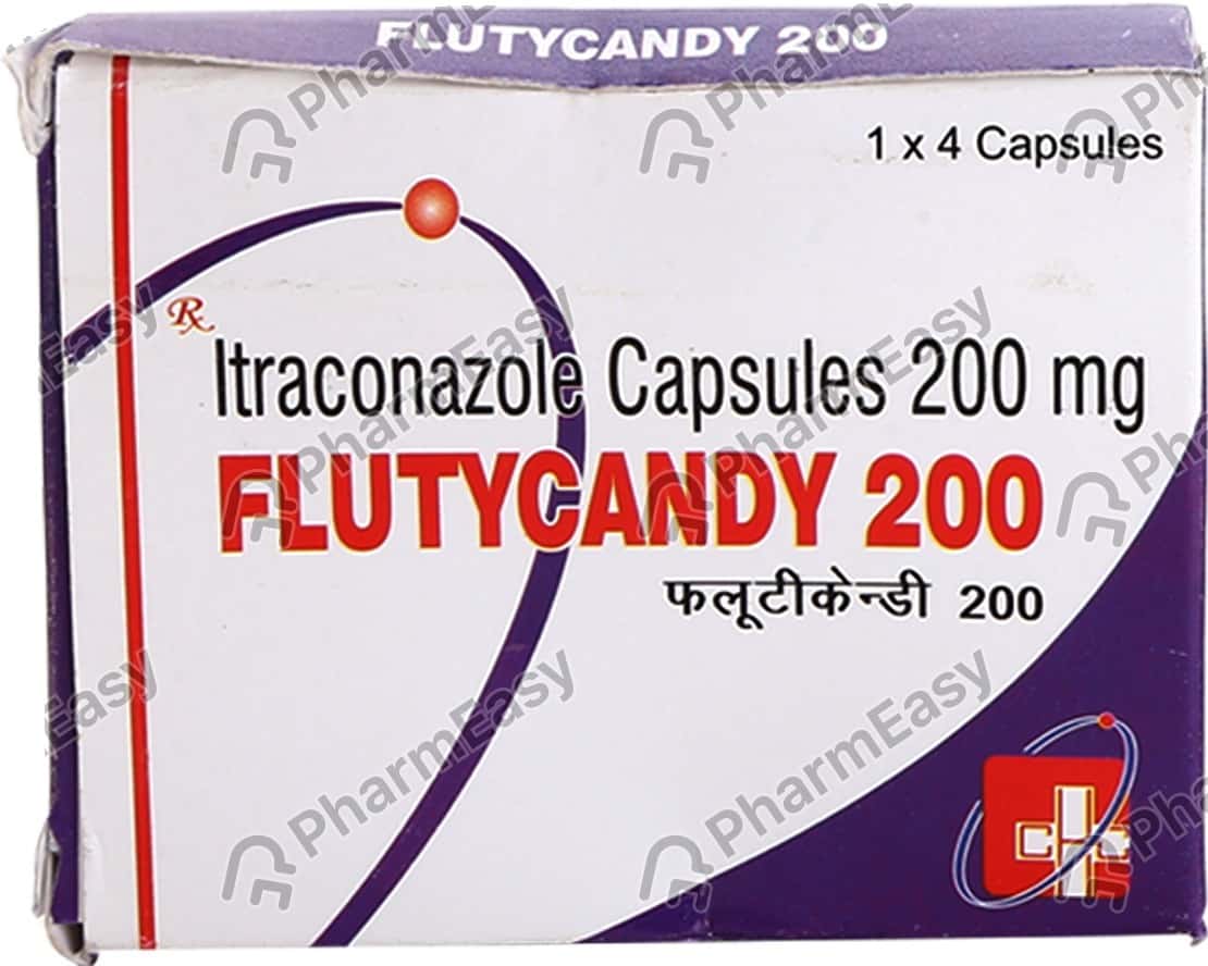 Flutycandy 200 MG Capsule (4): Uses, Side Effects, Price & Dosage ...