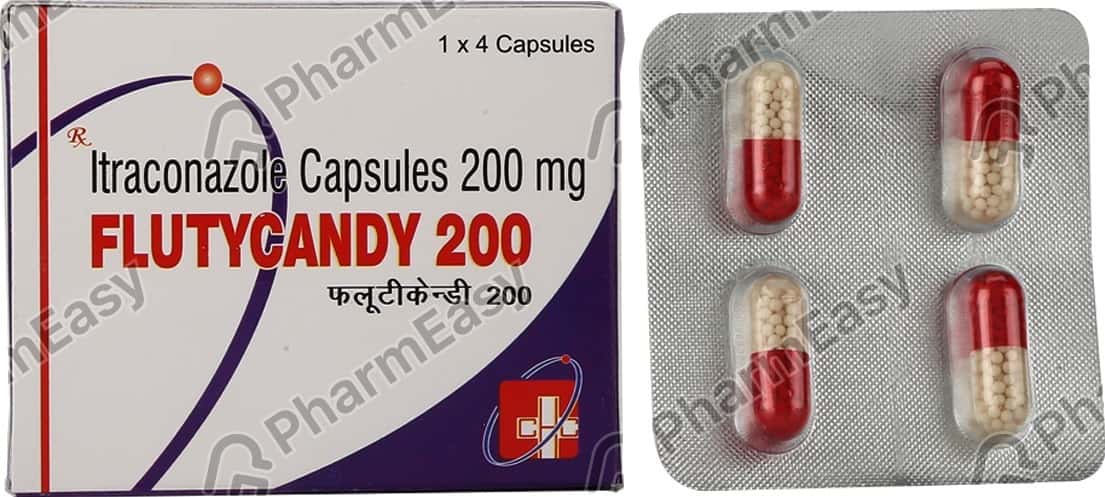 Flutycandy 200 MG Capsule (4): Uses, Side Effects, Price & Dosage ...