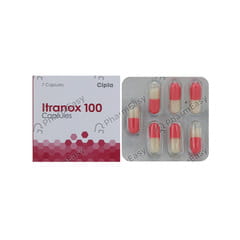Itranox 100 MG Capsule (7) - Uses, Side Effects, Dosage, Composition & Price | PharmEasy