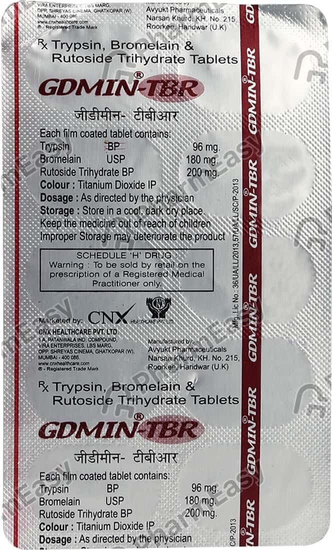 Gdmin Tbr Strip Of 10 Tablets: Uses, Side Effects, Price & Dosage ...