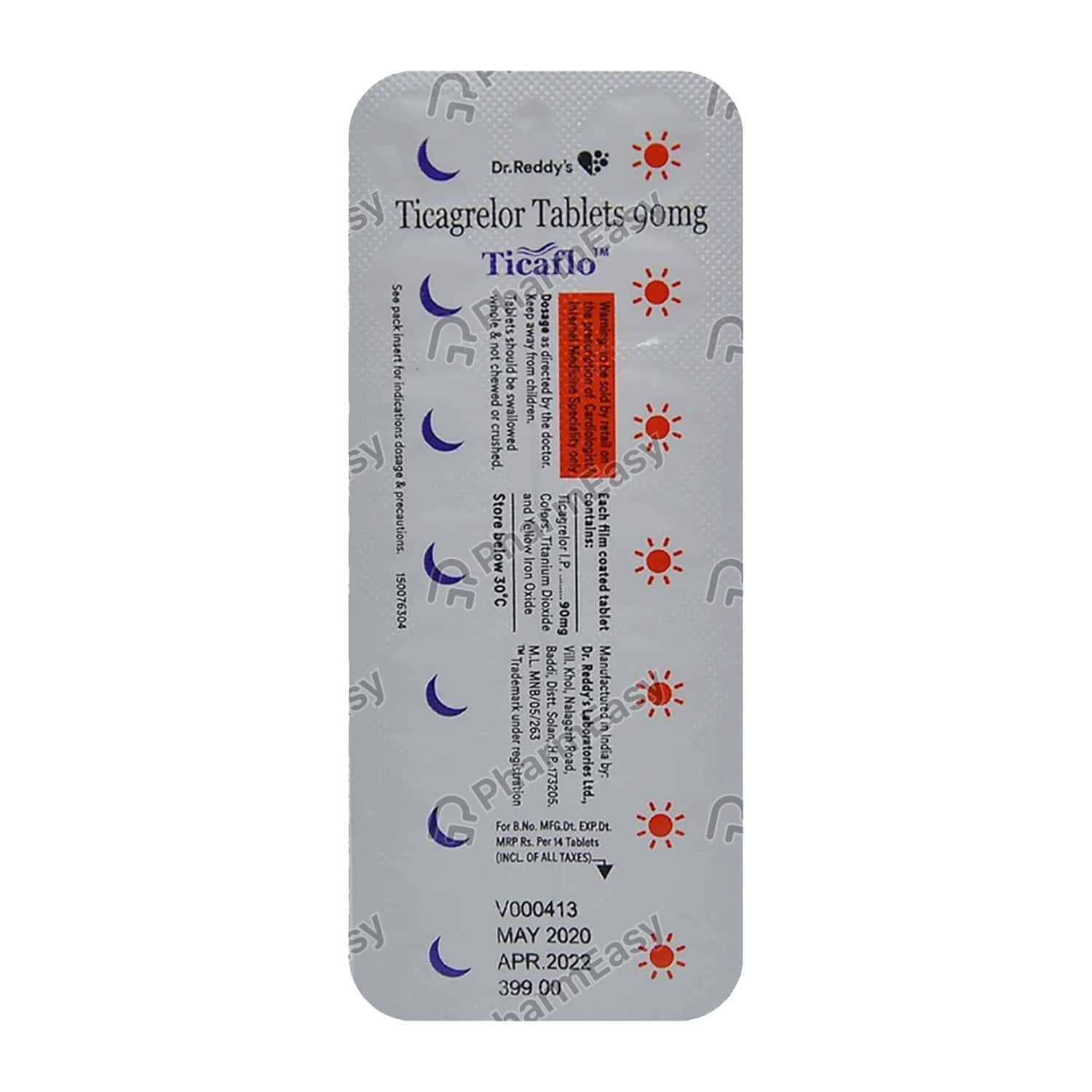 Buy Ticaflo 90 MG Tablet (14) Online at Flat 15% OFF | PharmEasy