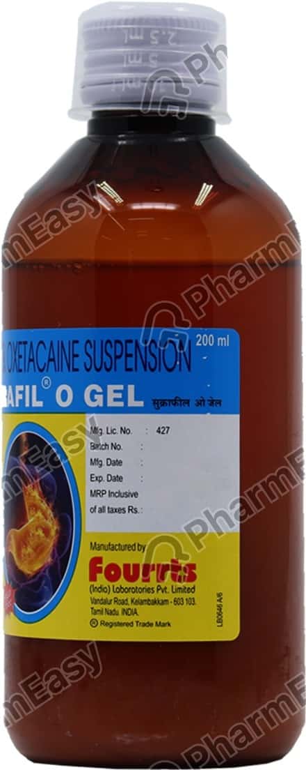 Sucrafil O Gel Sugar Free Bottle Of 200ml Suspension: Uses, Side ...