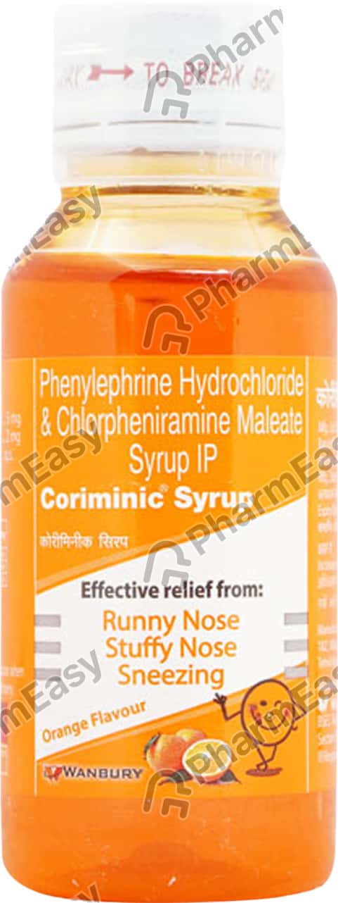 Buy Coriminic Orange Flavour Bottle Of 60ml Syrup Online at Flat 15% ...