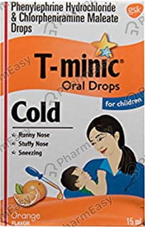 T Minic Cold Orange Flavour Bottle Of 15ml Drops: Uses, Side Effects ...