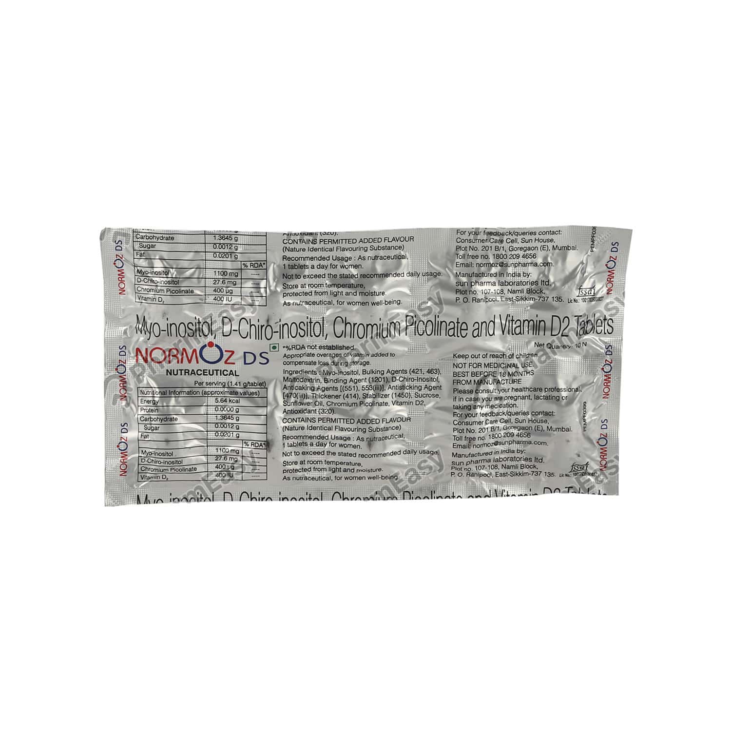 Buy Normoz Ds Tab 10'S Online at Flat 18% OFF* | PharmEasy