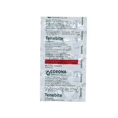 Tenebite 20 MG Tablet (15) - Uses, Side Effects, Dosage, Composition ...